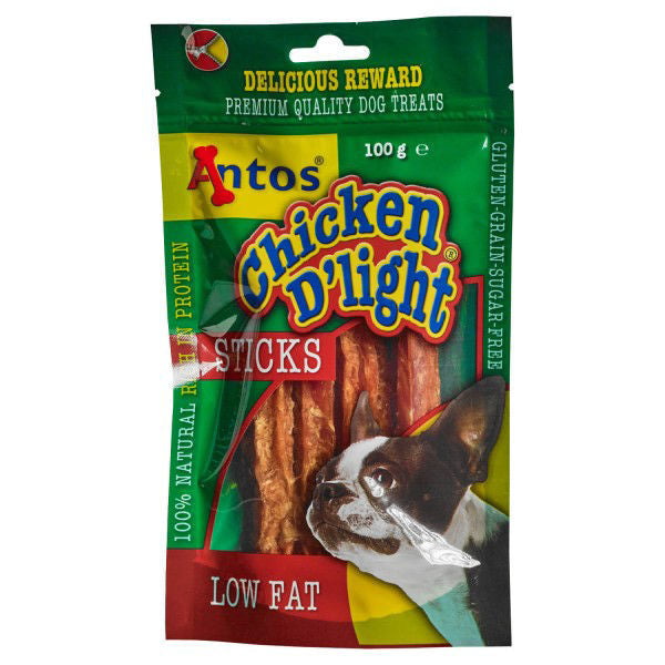 Antos Chicken D'Light Sticks 100g – Rokers