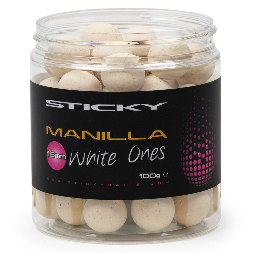 Sticky Baits Manilla White Ones Pop Ups 12mm 100g – Rokers