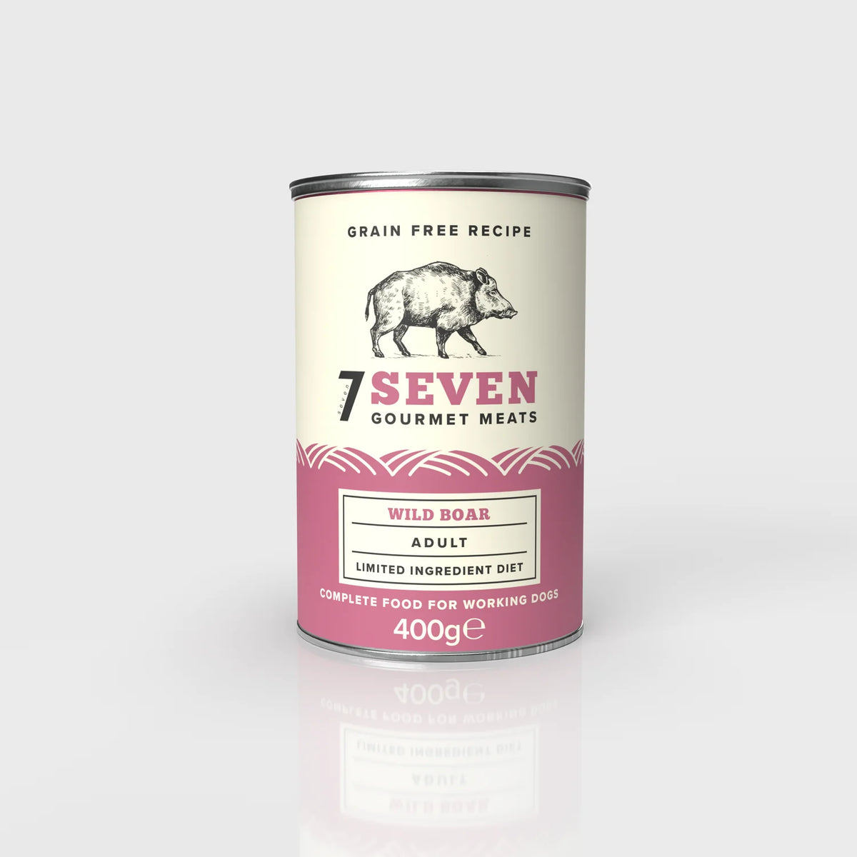 Seven Dog - Adult Wild Boar Grain Free Tin 400g – Rokers