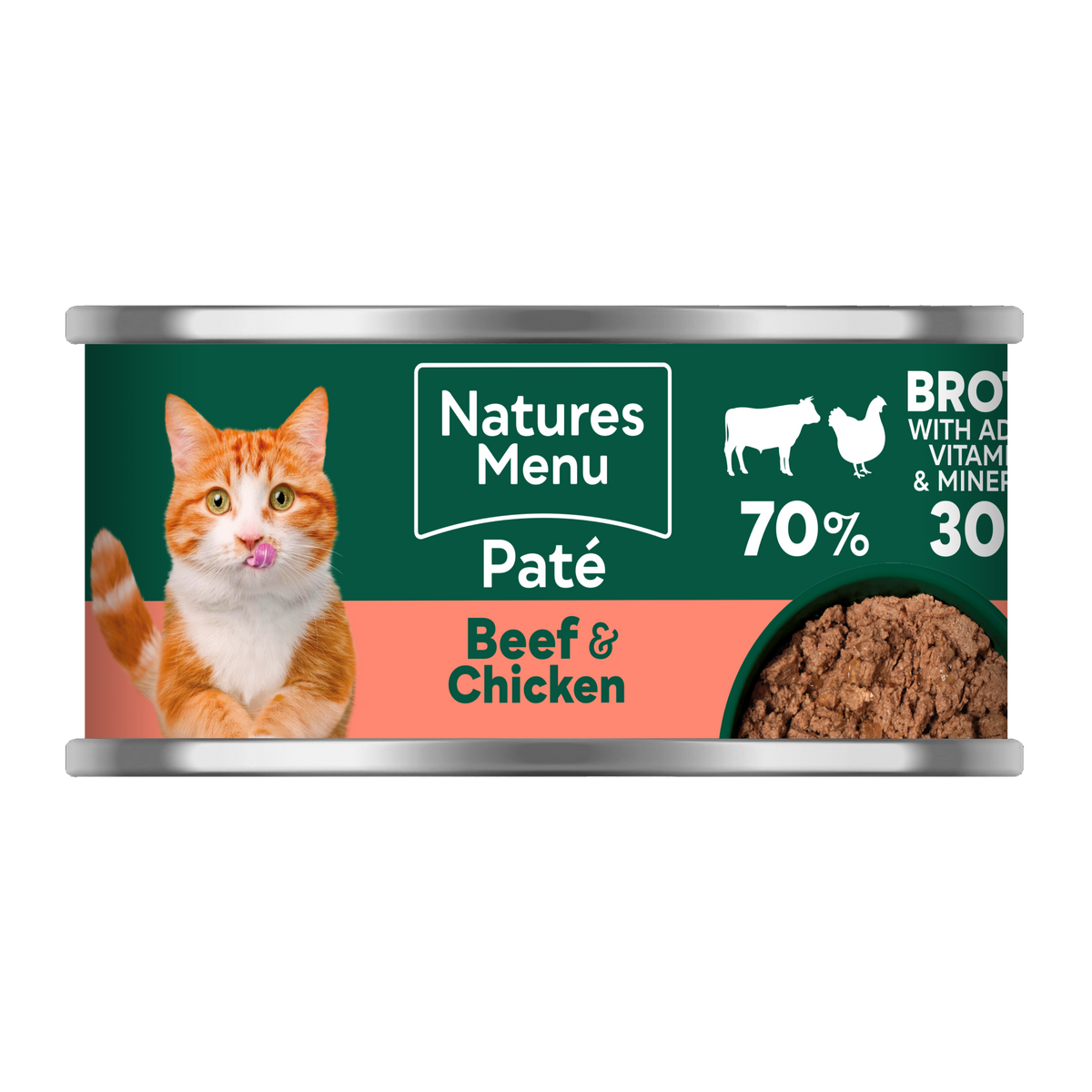 Natures Menu Cat - Can Adult Beef & Chicken 85g – Rokers