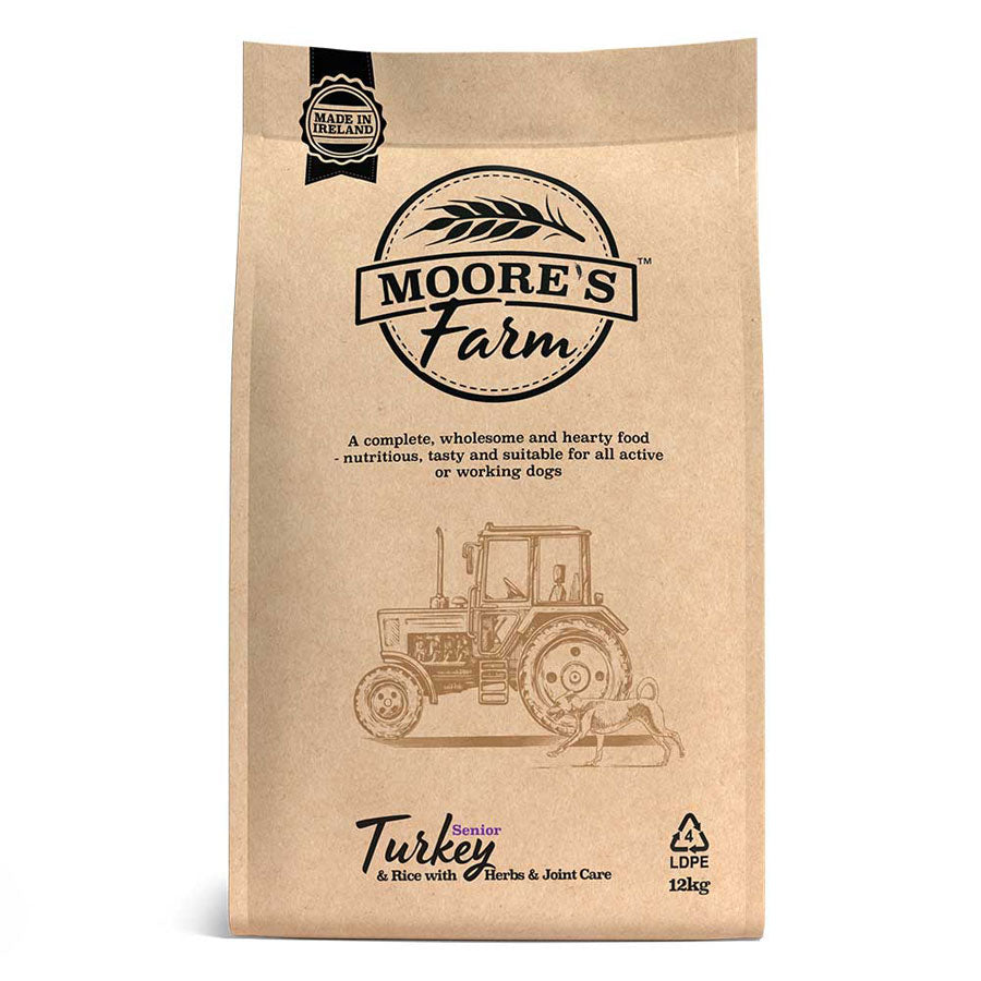 Moore's Farm Senior Turkey & Rice With Herbs & Joint Care 12kg – Rokers