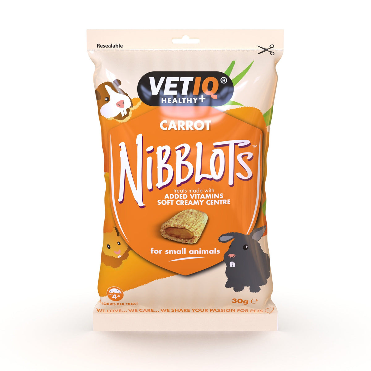 VETIQ Small Animal Nibblots - Carrot 30g – Rokers