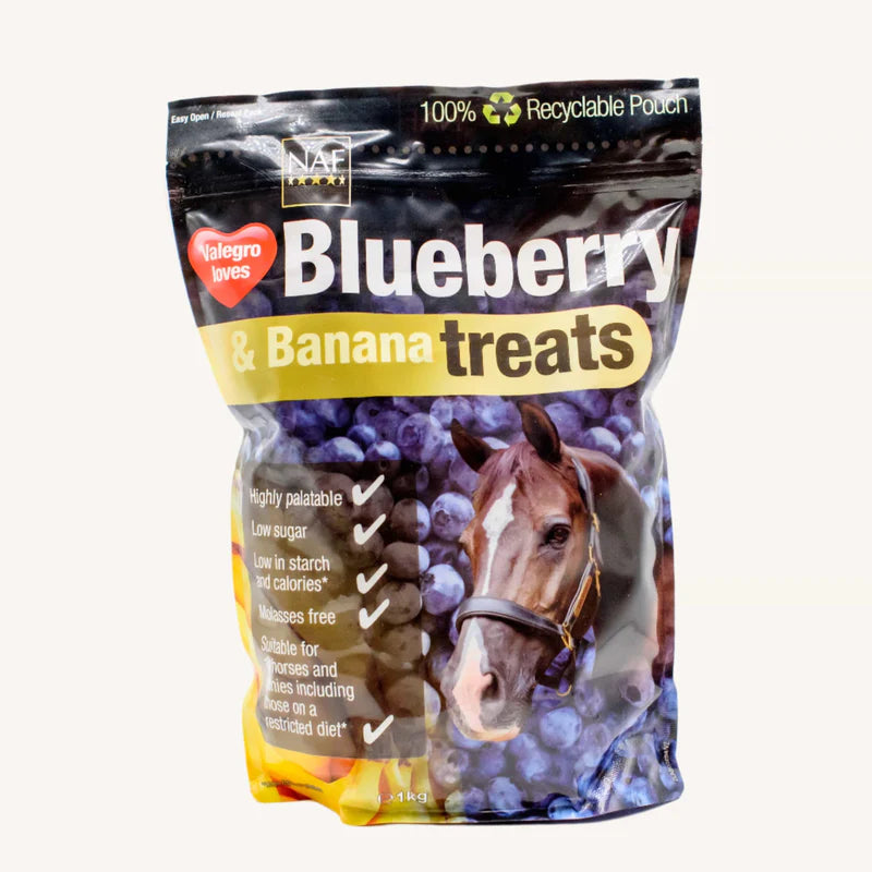 NAF Blueberry & Banana Treats 1kg – Rokers